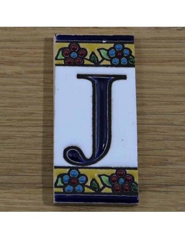 Letras de cerámica J